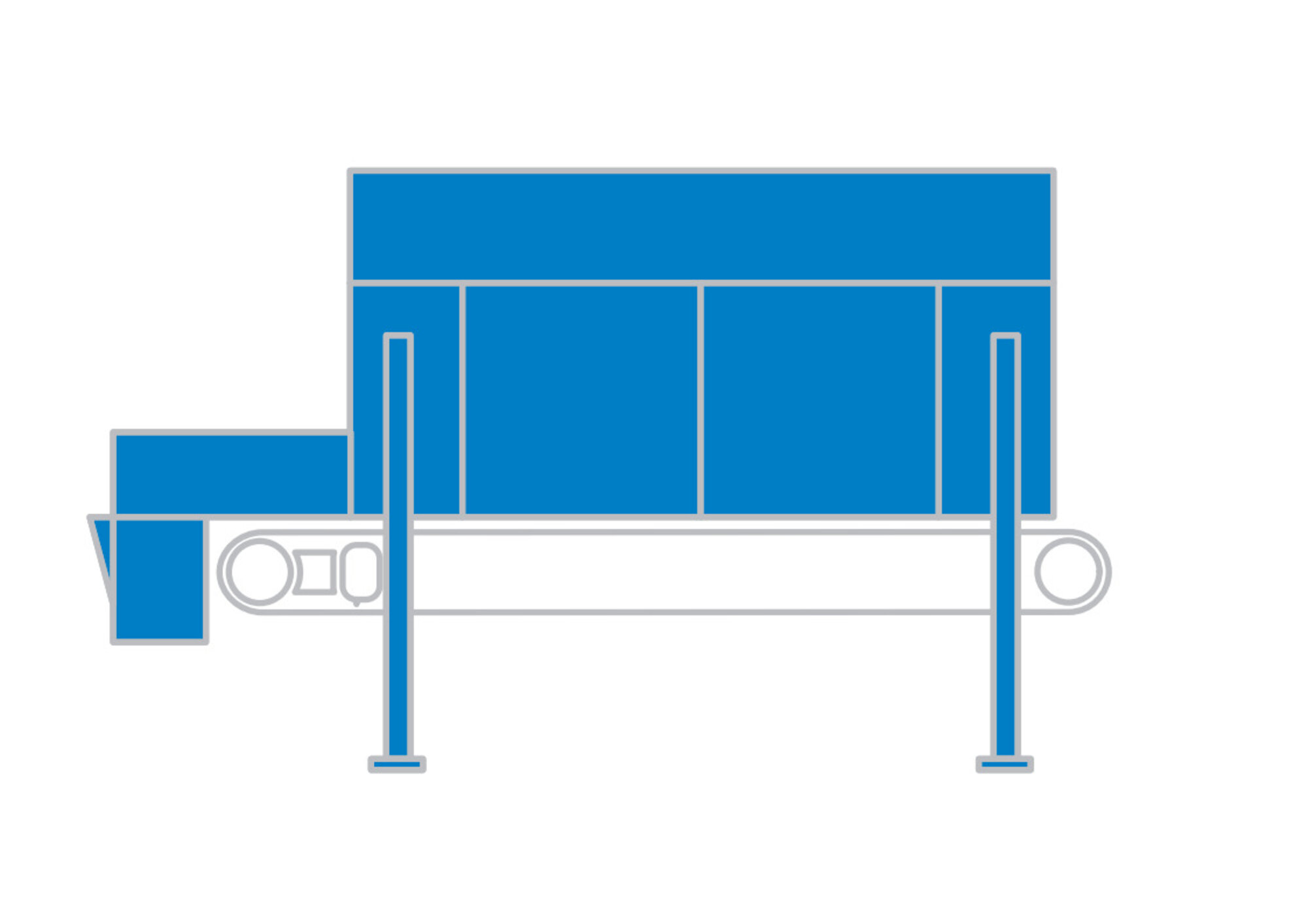 Single-shaft continuous mixer for dry or moist fine materials