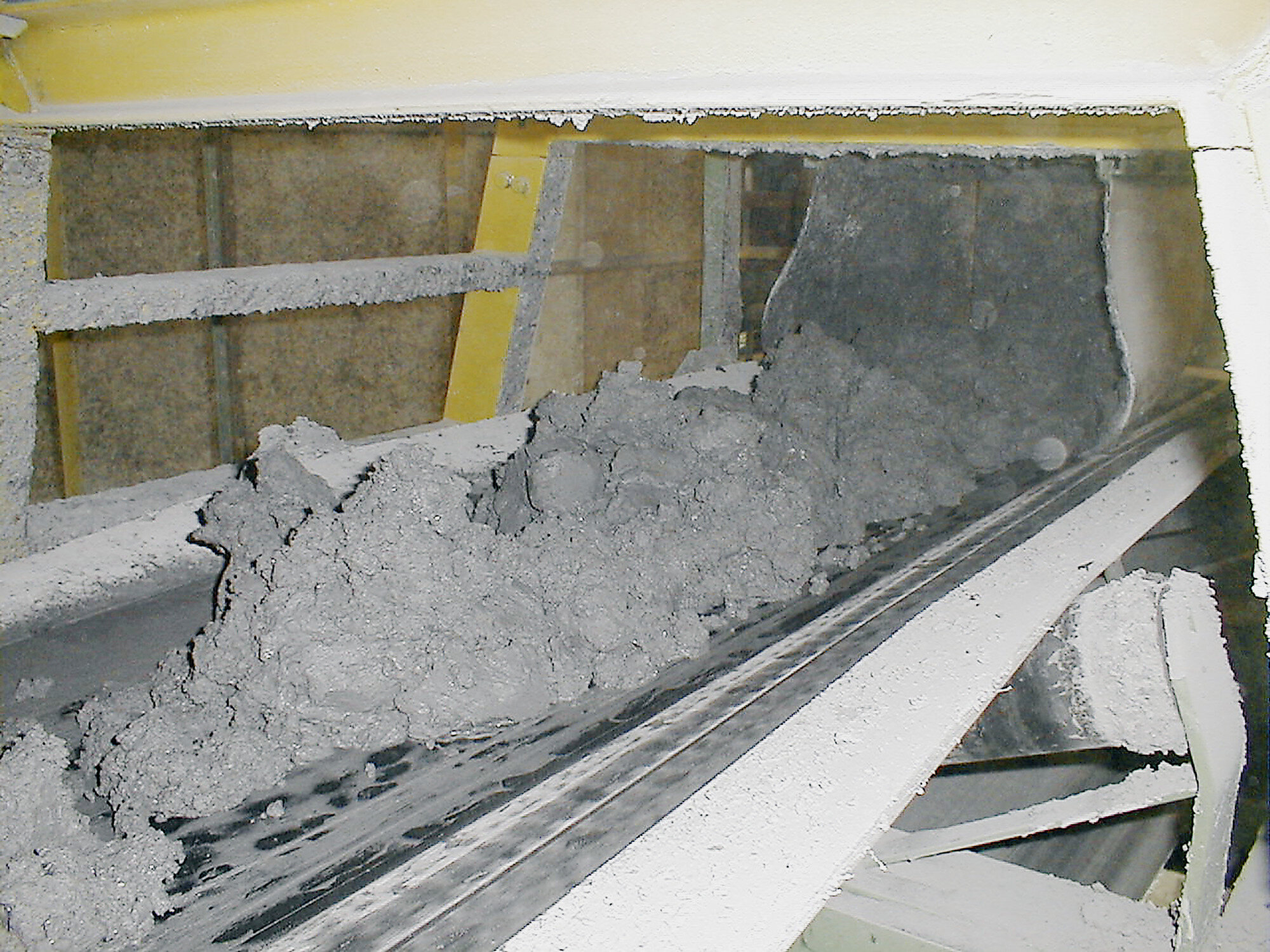 Single-shaft continuous mixer for dry or moist fine materials