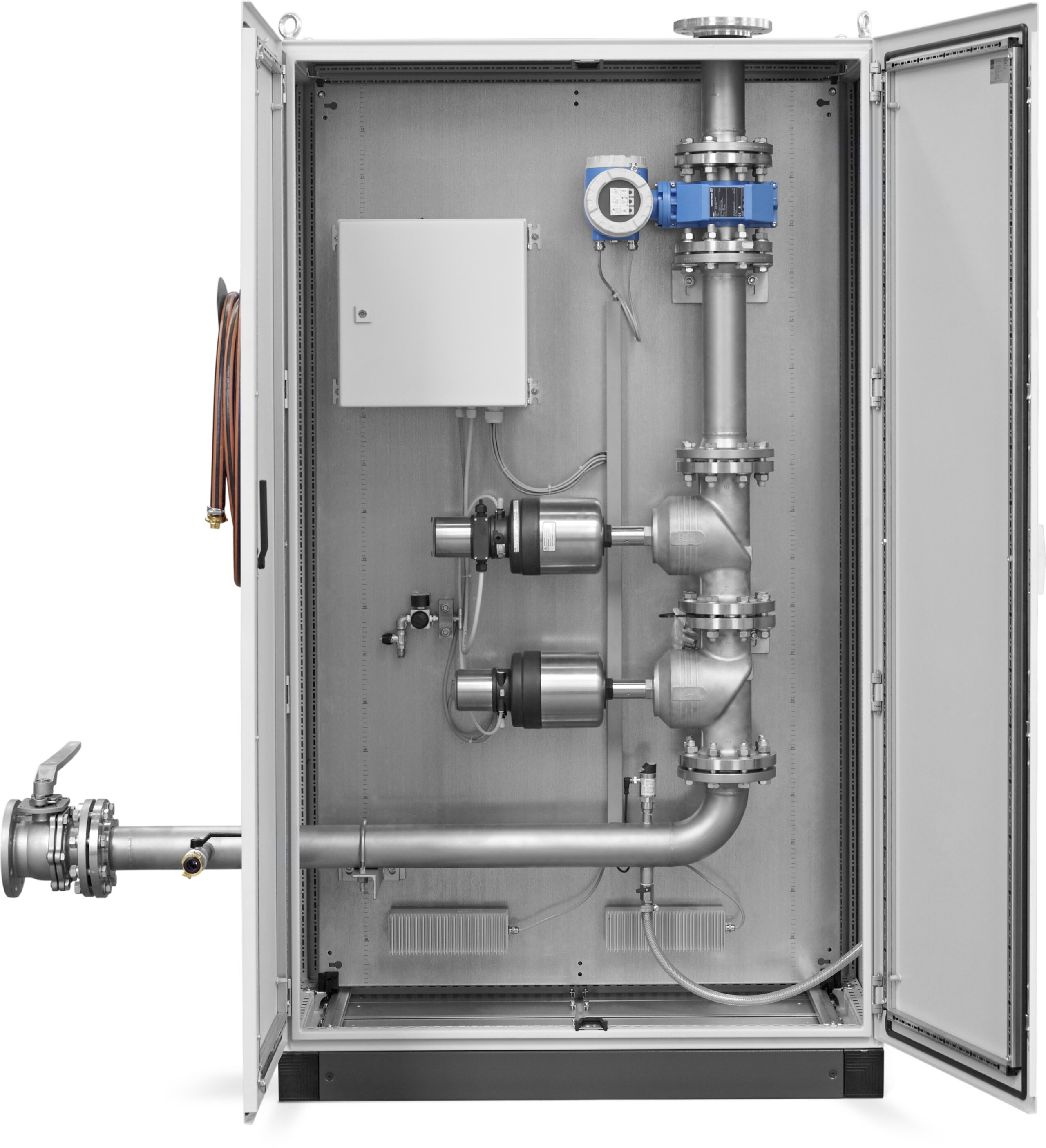 Single-shaft continuous mixer for dry or moist fine materials