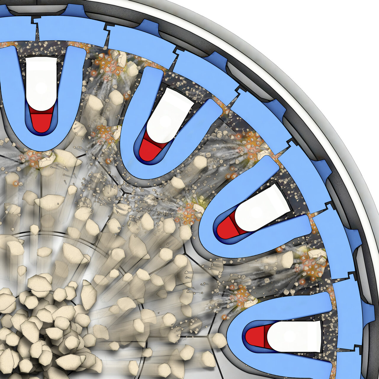 Rotor impact mill (RPM) – sand maker with a vertical shaft
