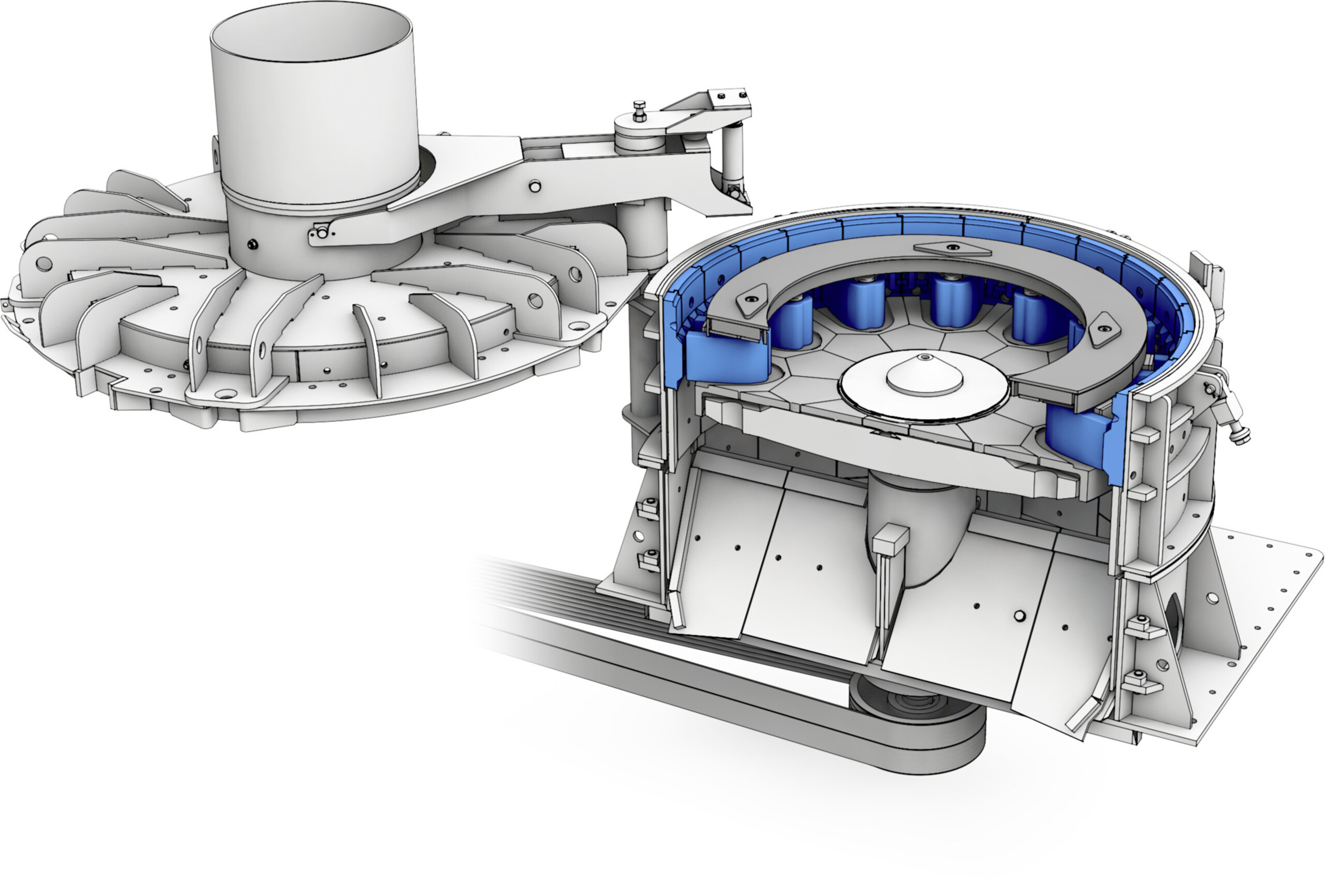 Rotor impact mill (RPM) – sand maker with a vertical shaft