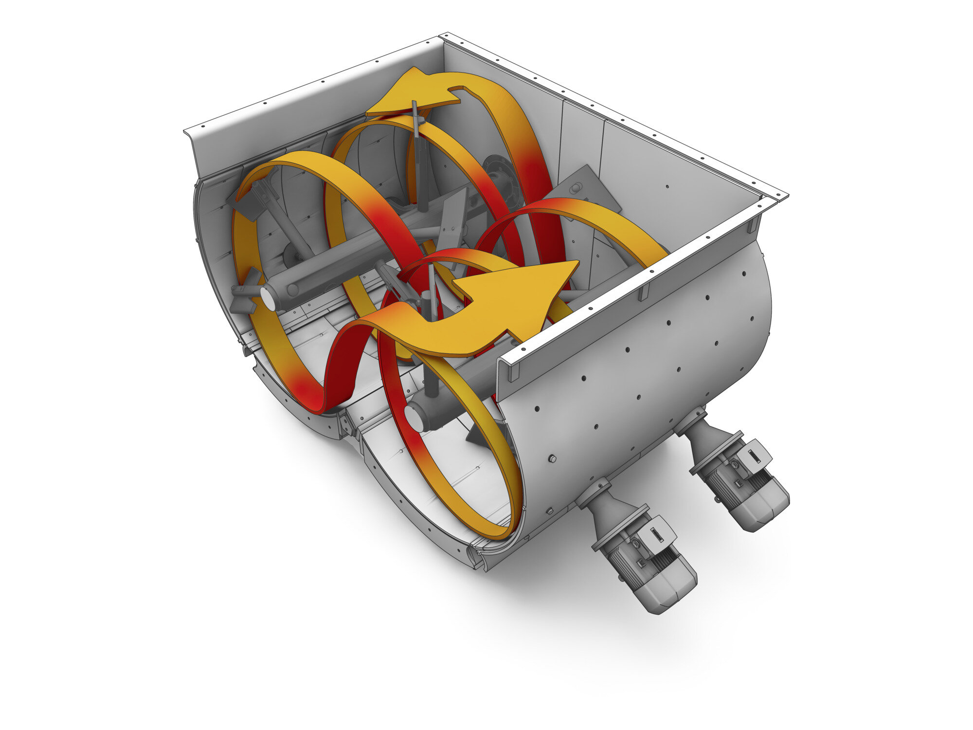 Dry powder batch mixer for mixing dry materials