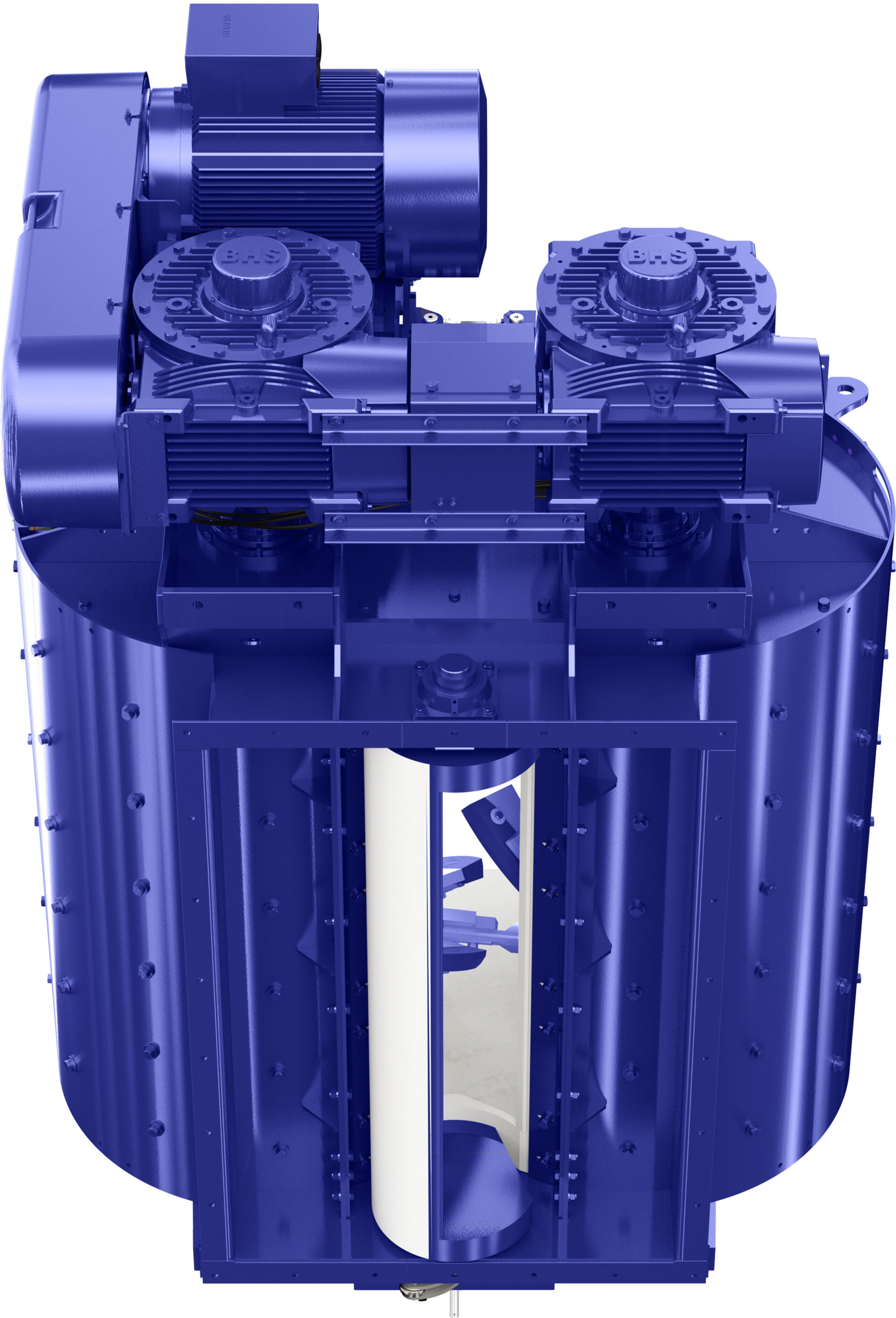 Dry powder batch mixer for mixing dry materials