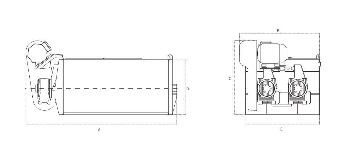 Twin-shaft continuous mixer for dry and moist mineral substances