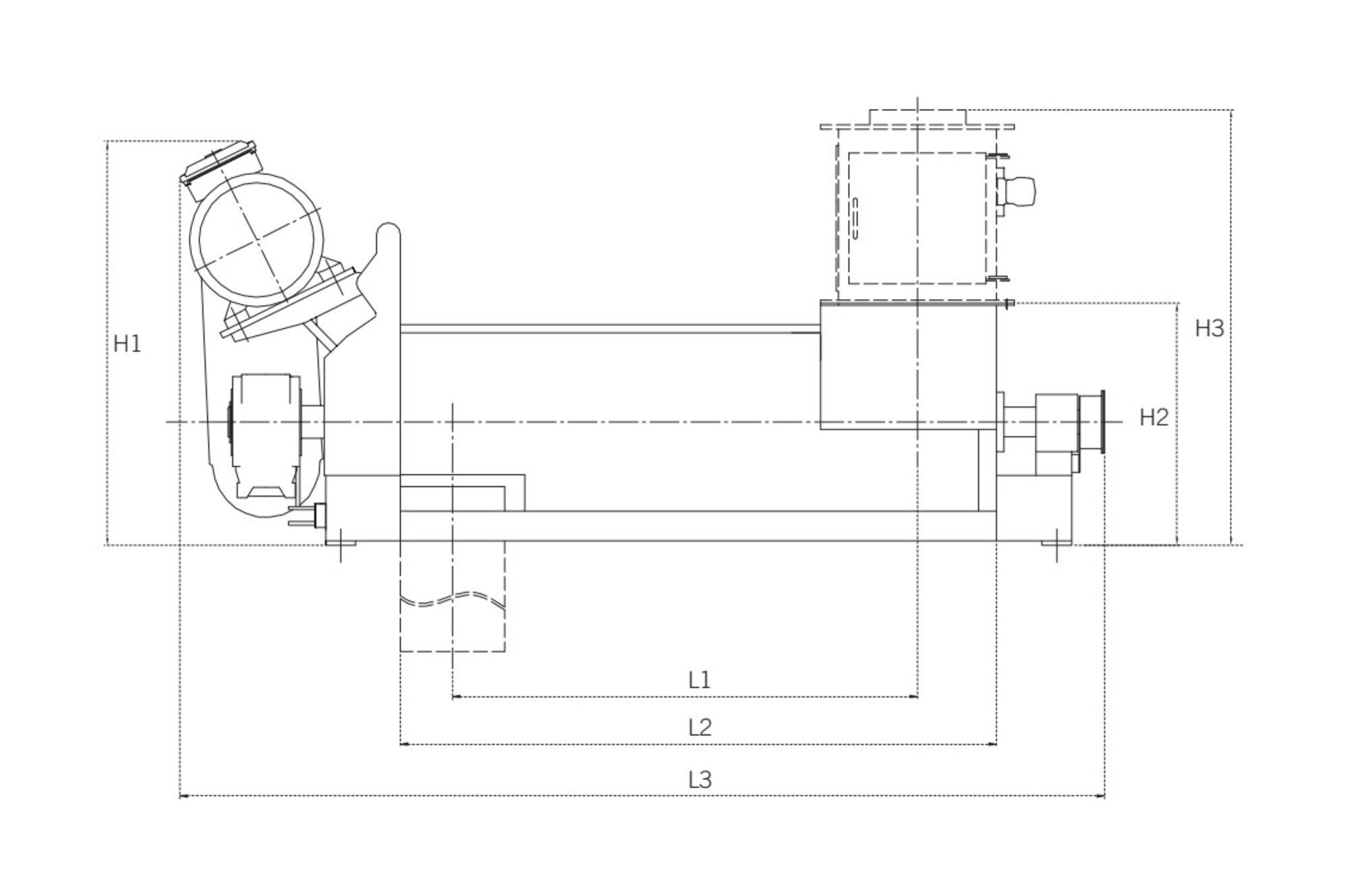 Single-shaft continuous mixer for dry or moist fine materials