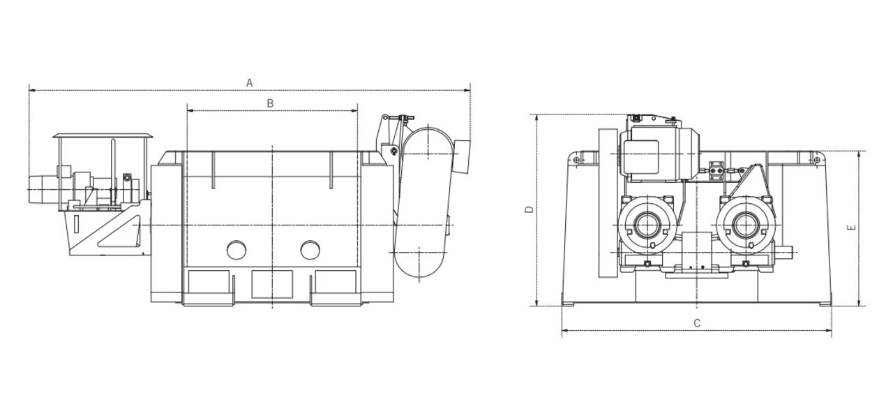 Dry powder batch mixer for mixing dry materials