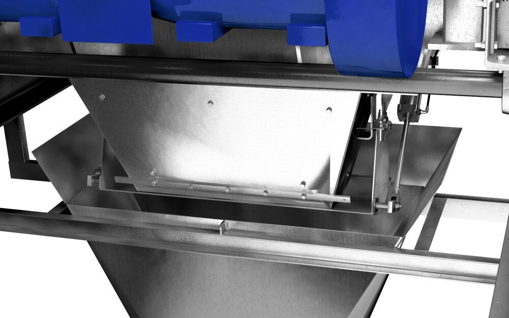 Twin-shaft continuous mixer for dry and moist mineral substances