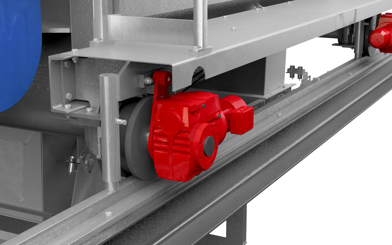 Twin-shaft continuous mixer for dry and moist mineral substances