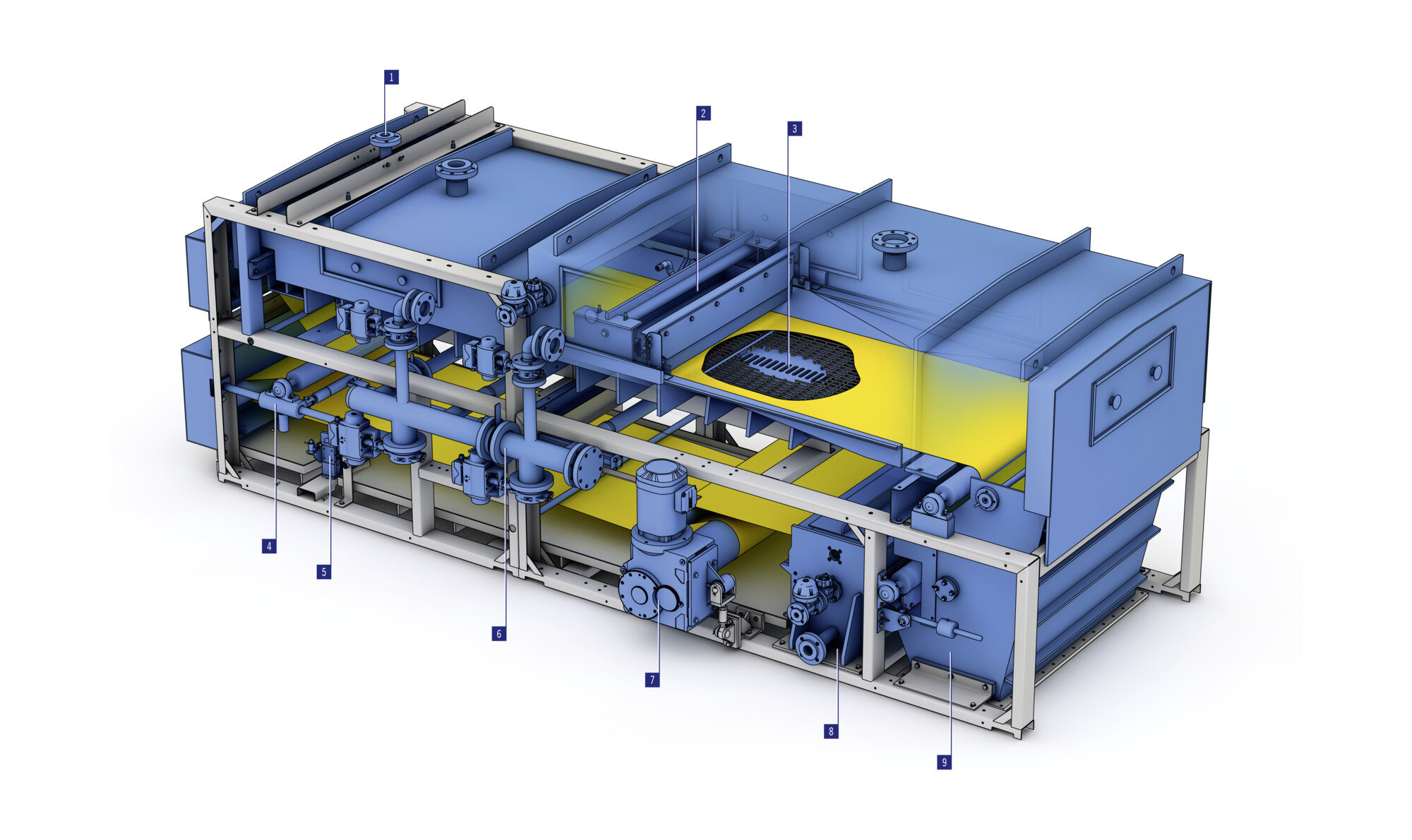 Indexing belt filter (BF) – Elegant filtration of solid suspensions