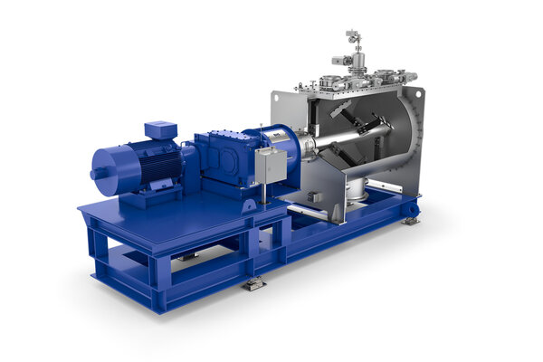 Mixing and crushing technology for producing building materials