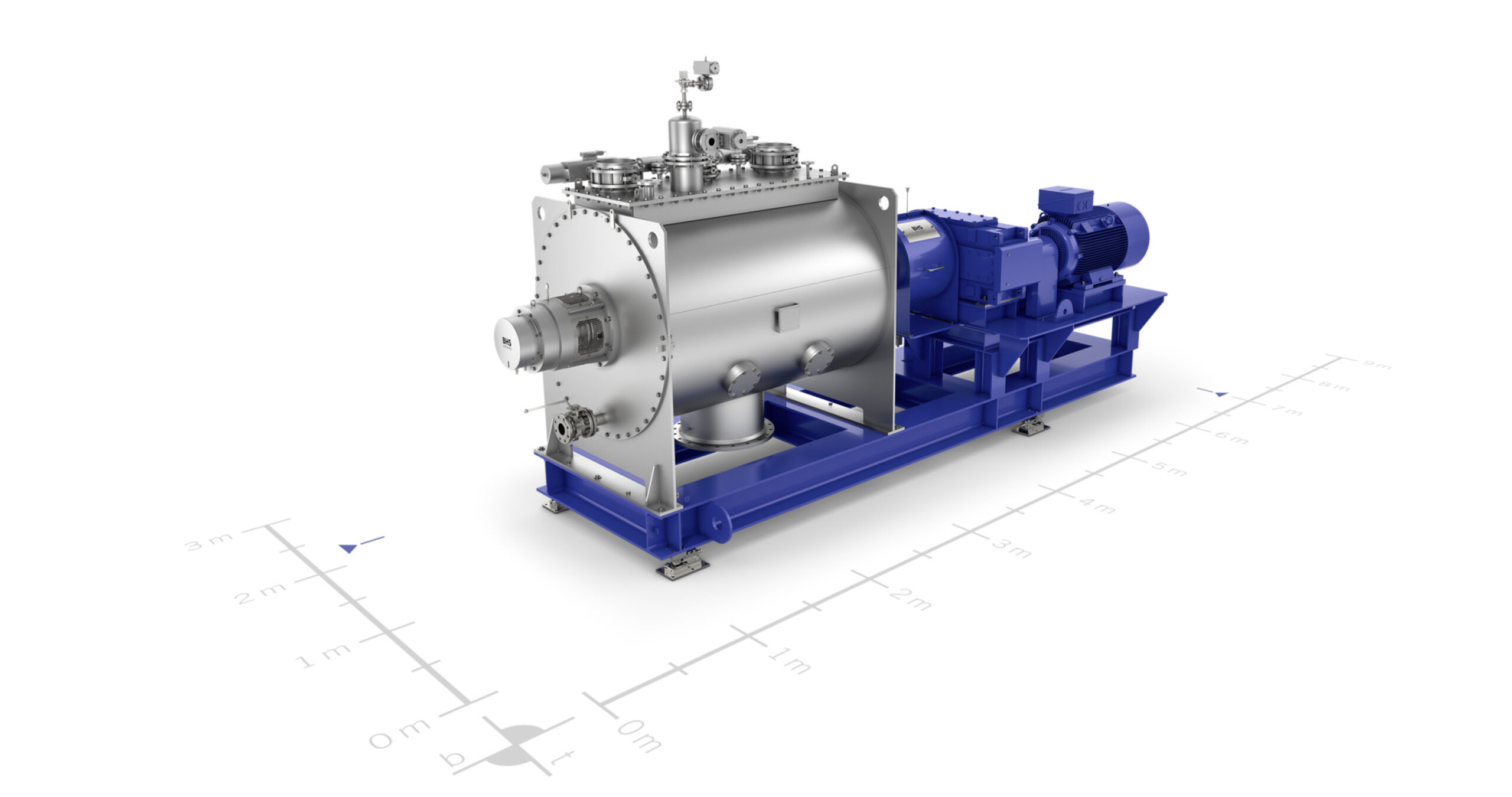 BHS Horizontal Mixer of BU Building Material Machinery